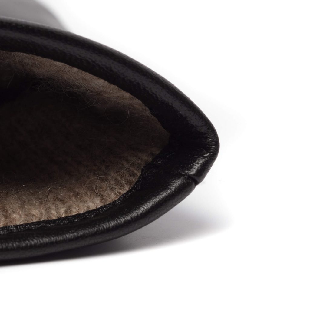 Leren Handschoenen Heren Gevoerd | Jesse (Zwart) - Luxe Gevoerde Wollen ...